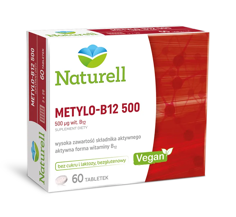 Naturell METYLO-B12 500 (60 tabletek) | Produkty Naturell