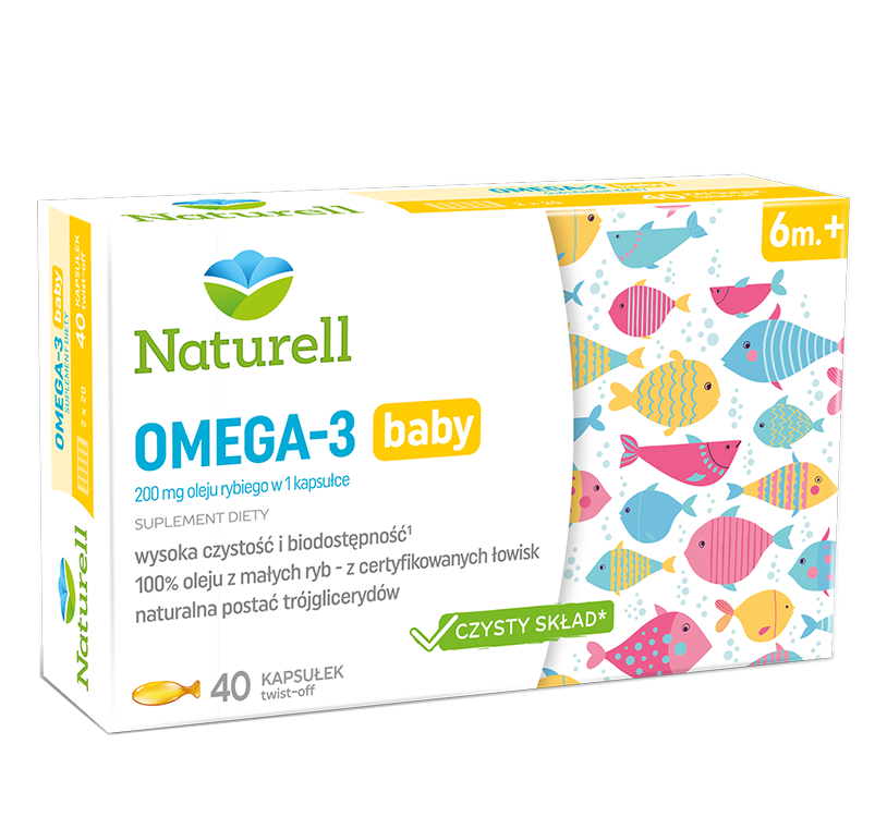 Naturell Omega-3 Baby (40 kapsułek twist-off) | Produkty Naturell